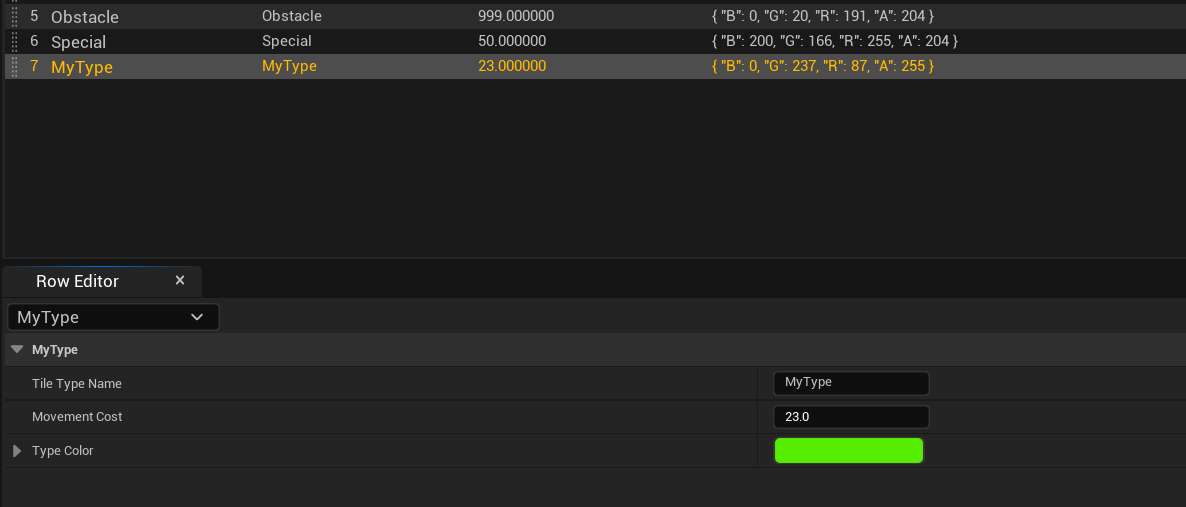 Tile Types - MegaGrid Documentation